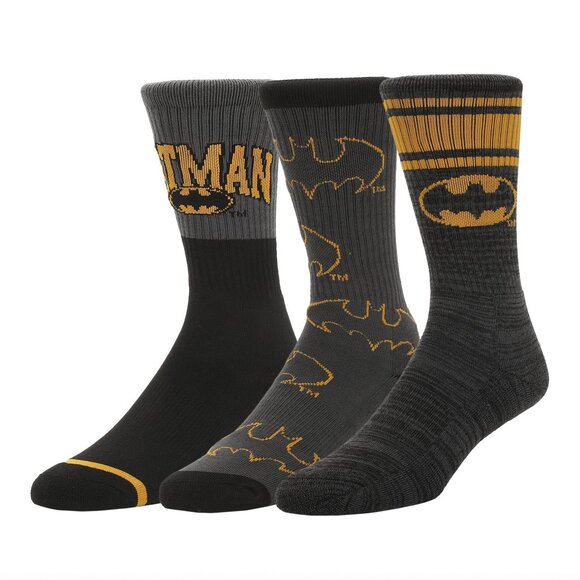 Batman | Underwear & Socks | Nwt Batman Logo Mens Crew Socks 3 Pack Set ...